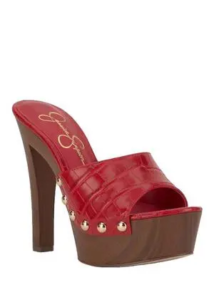 Jessica Simpson Platform Slide Sandal - Red Muse