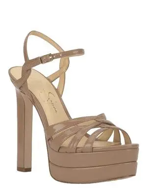 Jessica Simpson Itzari Platform Sandals - Mdbrown 01