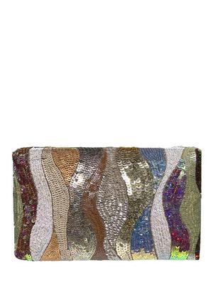 SIMITRI Dune Kitsch Clutch Gold