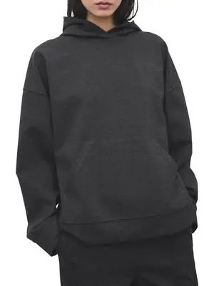 Mango Speckled Hoodie - Medium Heather Grey