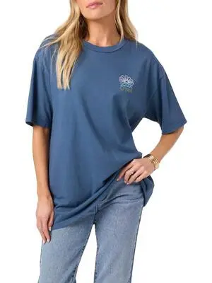 O'Neill Horizon Oversized T-shirt - Blue Fusion