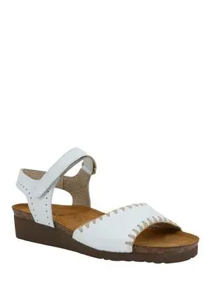 Naot Luna Sandal - White Soft Leather
