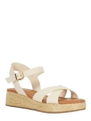 Dune London Littleton Platform Sandal - Ecru