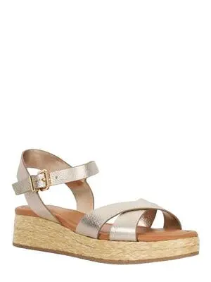 Dune London Littleton Platform Sandal Gold