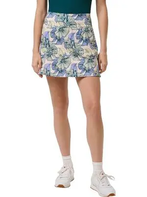 Travis Mathew Moveknit Game Set Match Skort - Sandshell Multi