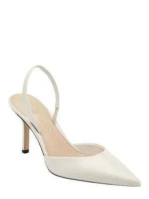 Marc Fisher Noland Leather Pumps Ivory