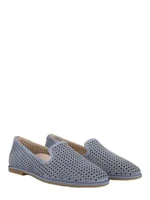 Vionic Willa 2.0 Perforated Flat - Pacific Blue