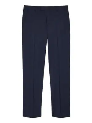 Paul Smith Check Wool Trousers - Blue
