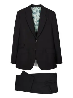 Paul Smith Fresco Wool Suit - Black