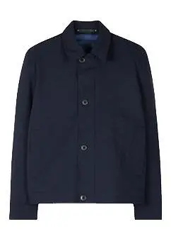 Paul Smith Wadded Harrington Jacket - Blue