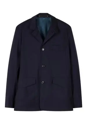 Paul Smith Storm System Wool Work Jacket - Blue