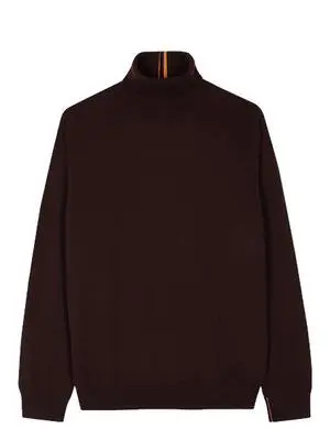 Paul Smith Cashmere Roll Neck Sweater - Purple