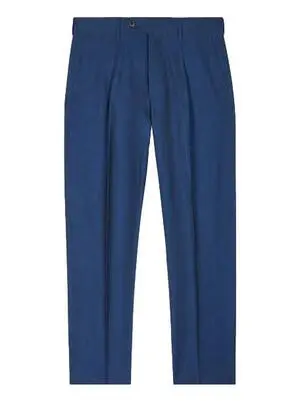 Paul Smith Tapered-fit Pleated Trousers - Blue