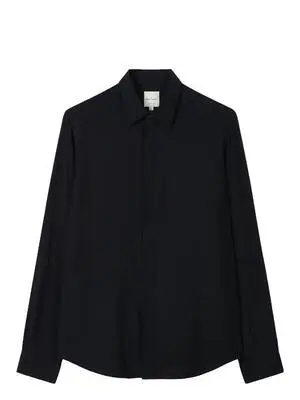 Paul Smith Slim-fit Viscose Evening Shirt - Black