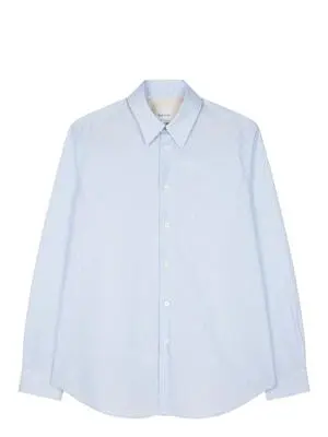 Paul Smith Light Cotton Poplin Polka Dot Shirt - Blue