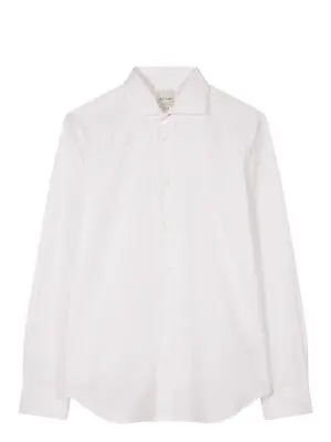 Paul Smith Slim-fit Cotton Cutaway Collar Shirt - White