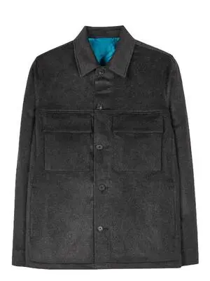 Paul Smith Wool-cashmere Shirt Jacket - Grey
