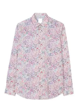 Paul Smith Tailored-fit 'liberty Floral' Print Shirt - Pink