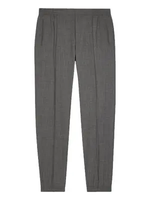 Paul Smith Bi-stretch Wool Cuffed Trousers - Grey