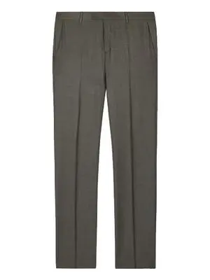 Paul Smith Melange Check Wool Trousers - Brown