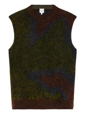 Paul Smith Mohair-blend Knitted Vest - Grey