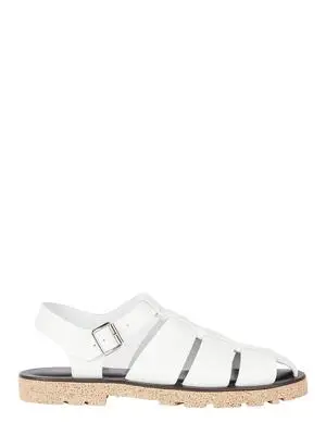 Paul Smith Leather Fisherman Sandals - White