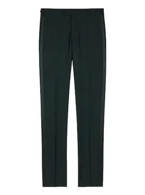 Paul Smith Slim-fit Wool-mohair Evening Trousers - Green