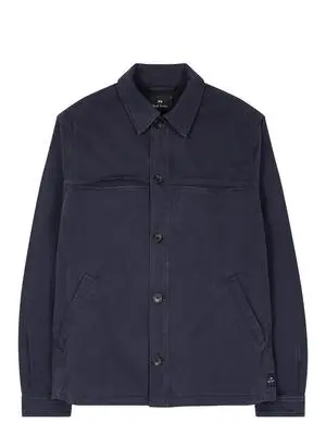 Paul Smith Stretch Cotton-twill Work Jacket - Blue