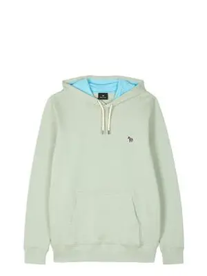 Paul Smith Sage Zebra Logo Organic Cotton Hoodie - Green
