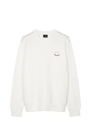 Paul Smith Cotton-blend 'happy' Sweatshirt - White