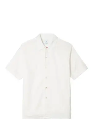 Paul Smith Dobby-cotton Short-sleeve Shirt - White