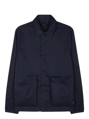 Paul Smith Sateen-cotton Blend Work Jacket - Blue