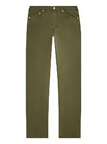 Paul Smith Relaxed Tapered-fit Stretch Cotton-twill Jeans - Green
