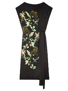 Paul Smith Lens Blur Botanical Embellished Viscose Dress - Black