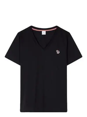 PAUL SMITH V-Neck Zebra T-Shirt