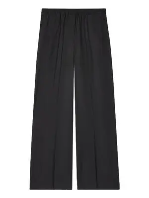 Paul Smith Wool Wide-leg Trousers - Black