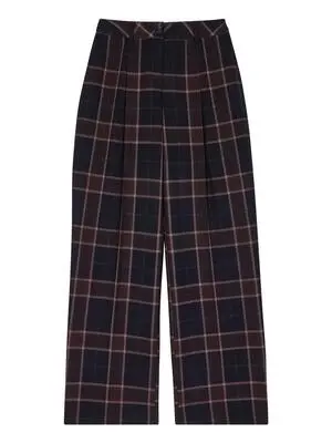 Paul Smith Bonded Tartan Trousers - Black