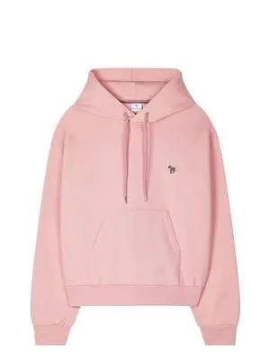 Paul Smith Cotton Zebra Logo Hoodie - Pink