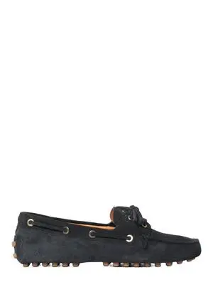 TOD'S Suede Gommino Boat Loafers - Blue