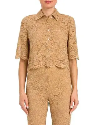 TWINSET Lace Shirt - Beige