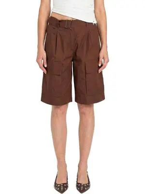 TWINSET Belted Shorts - Brown