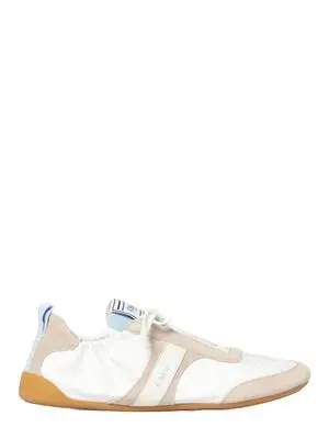 Chloé Chloé Leather And Suede Sneakers Blue