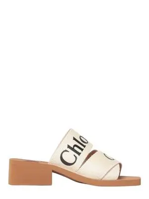 Chloé Heeled Sandal - White