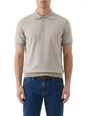 Brunello Cucinelli Polo Shirt Men Sand