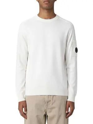 C.P. COMPANY Crew Neck Sweater - White