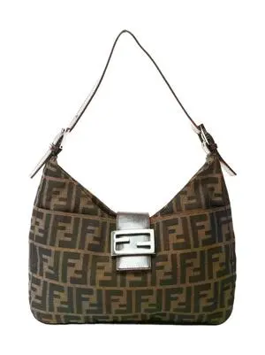 Fendi 1990-2000s Zucca Canvas Shoulder Bag - Brown