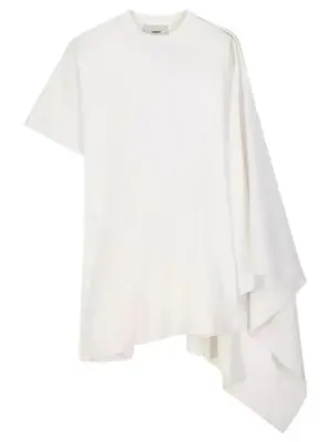Coperni Asymmetric Mini Dress - White