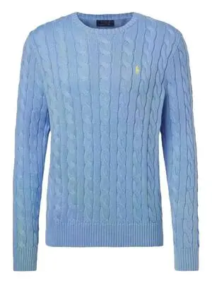 Polo Ralph Lauren Cable-knit Crew-neck Sweater - Blue