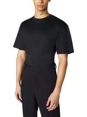 MUGLER Panelled T-shirt - Black