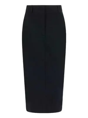 THELATEST Donna Midi Skirt - Black